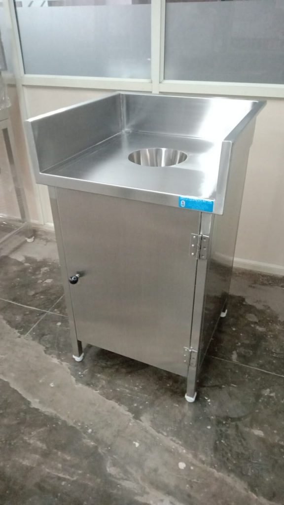 Garbage Bin Table - Sheela Equipments